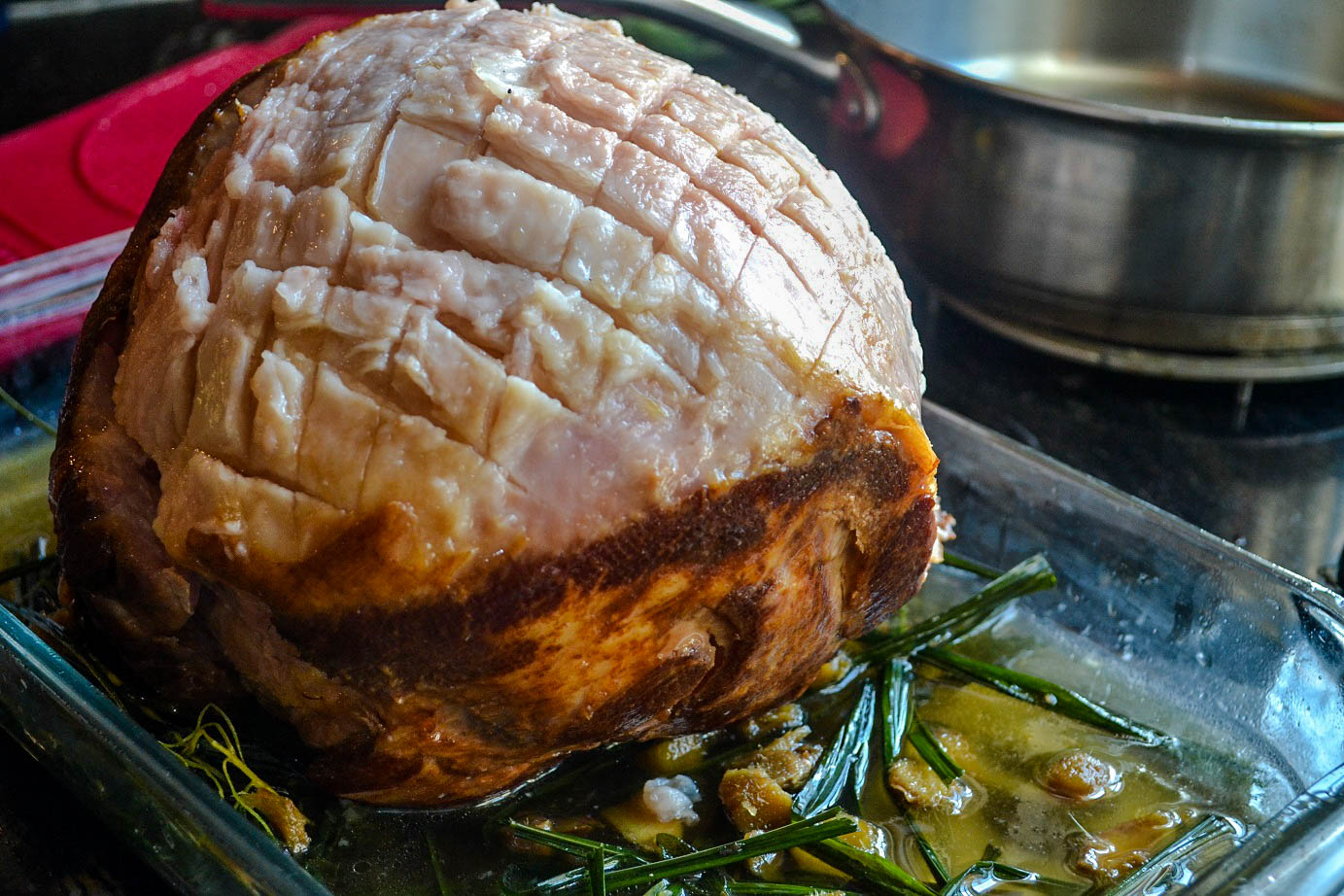 Greedy Girl : Sweet lemongrass, ginger and sage glazed Ham