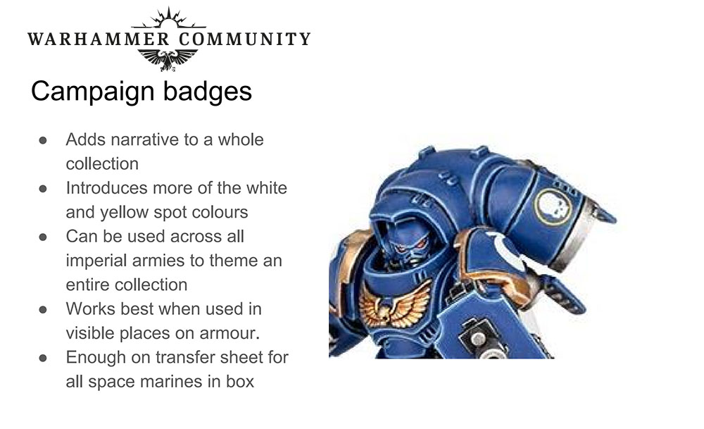 Primaris Marine Decals and Badges+ Iron Hill Dwarves - Faeit 212