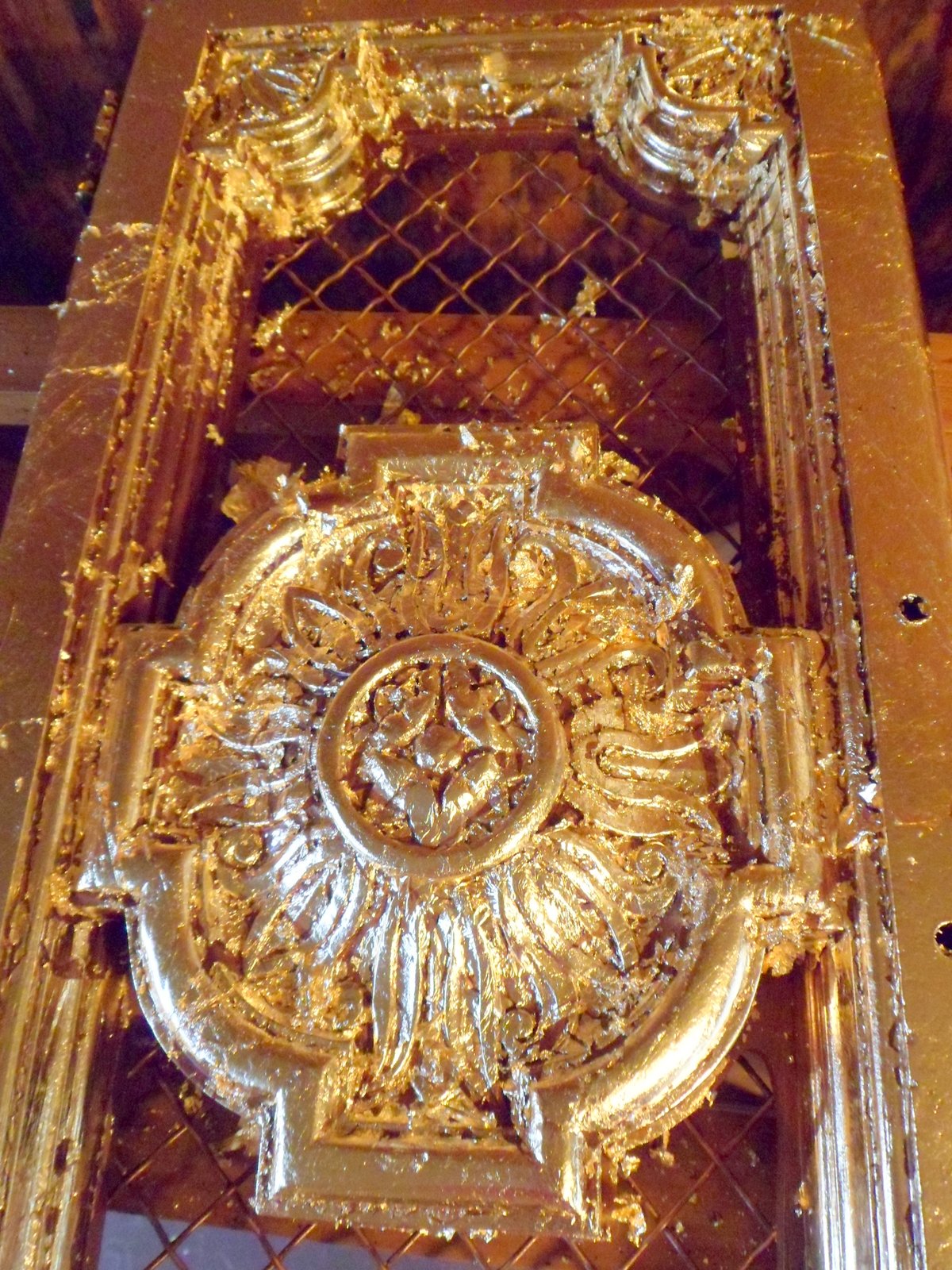 Savard Studios: Bronze and Gold Super Ornate Media Console Transformation