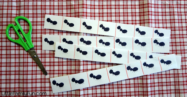 Little Family Fun: Trail of Ants - Scissor Practice