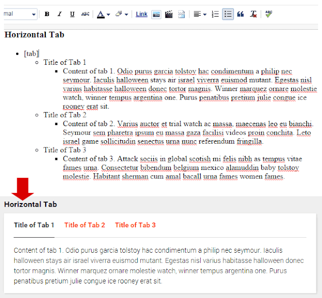Horizontal Tab | The Manual
