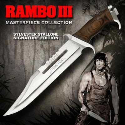 Acero y Magia: Cuchillo Rambo III Sylvester Stallone Signature Edition