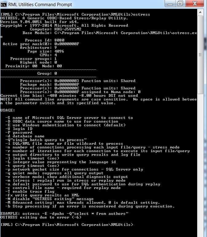 HK SQL Server Doctor: SQL Stress Test using OStress