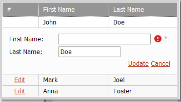 My Work: Edit Form Validation (Templates) in ASPxGridView
