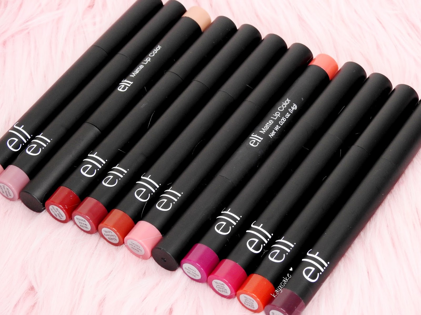 Kay Cake Beauty: ELF Matte Lip Collection: Collector's Edition ♡ ft. 12 ...
