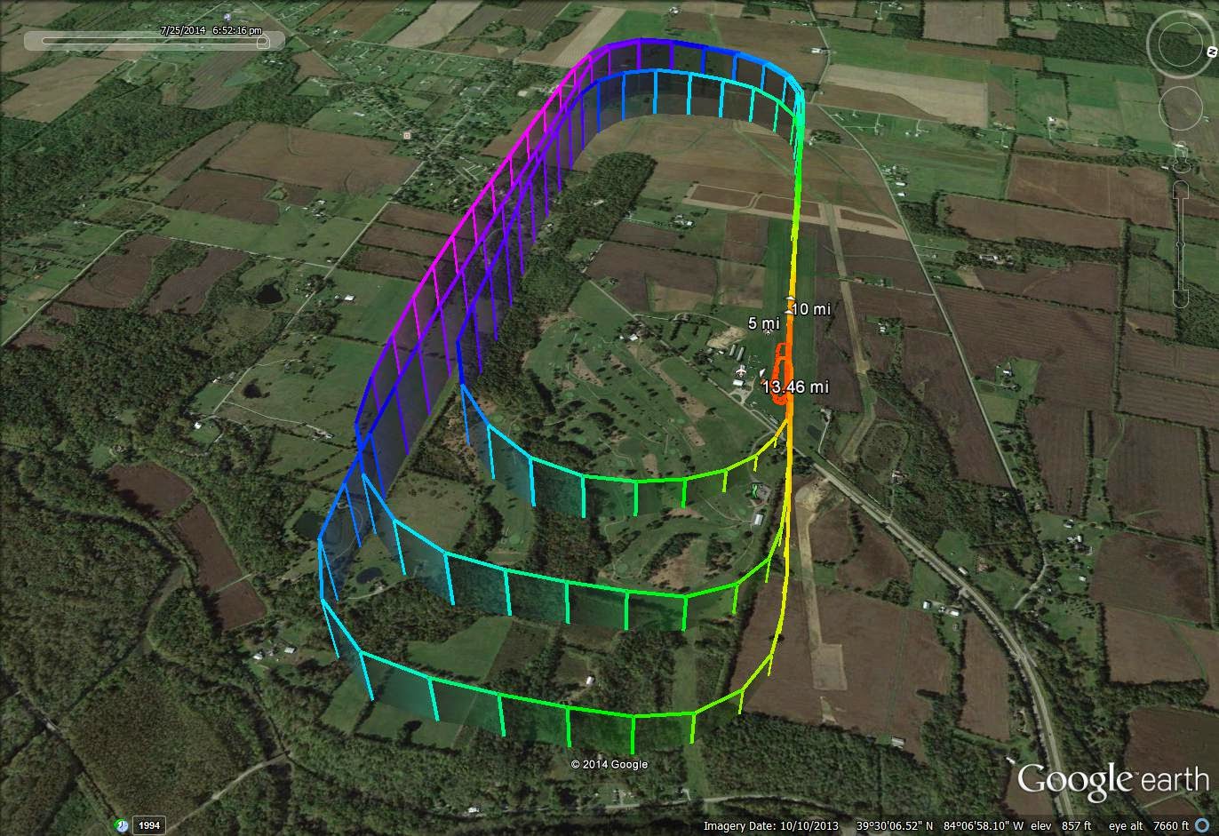 A mile of runway will take you anywhere.: Quick flight before a flight