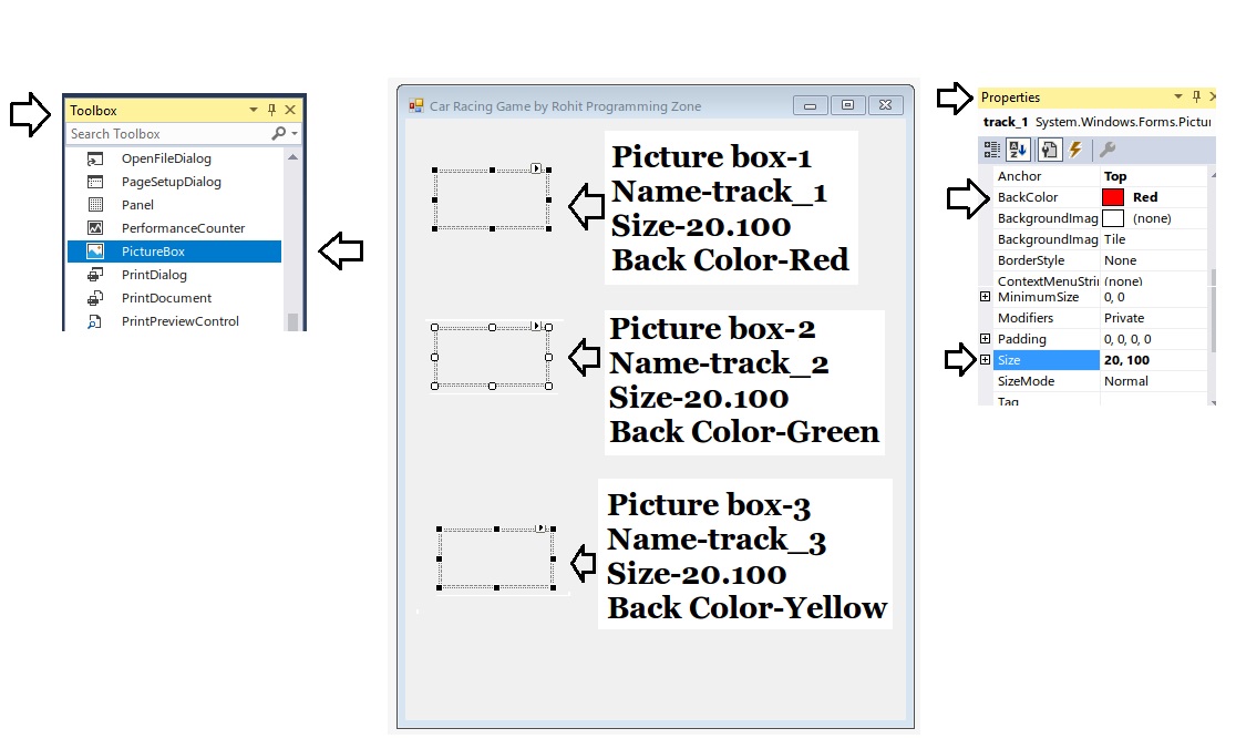 Rohit Programming zone: Car Racing Game in C# Visual Studio