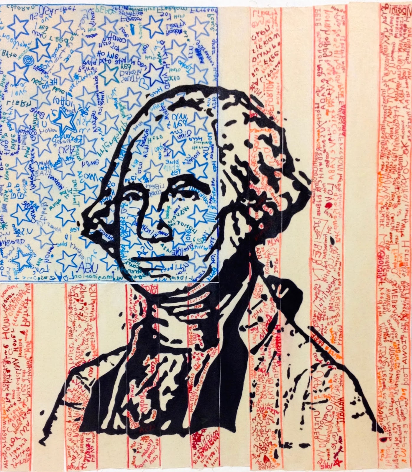 candice ashment art: PRESIDENTS' DAY art project Part 2:George ...