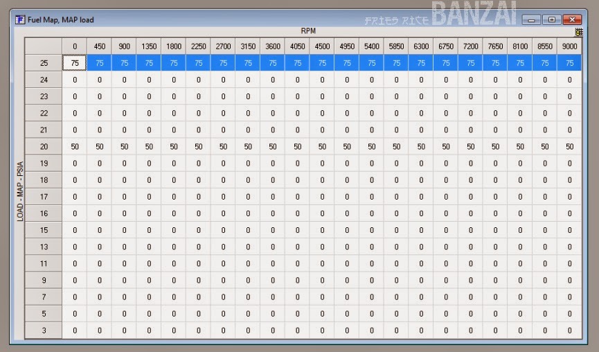 Fried Rice BANZAI: Tuning: AEM FIC Fuel Map Steps!