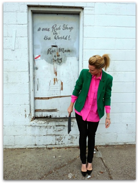 Winter color blocking