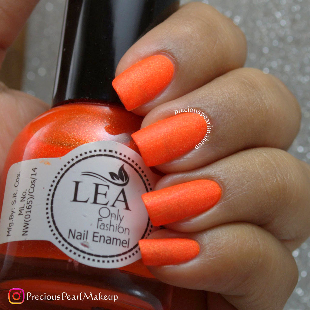 preciouspearlmakeup: Matte Orange Nails