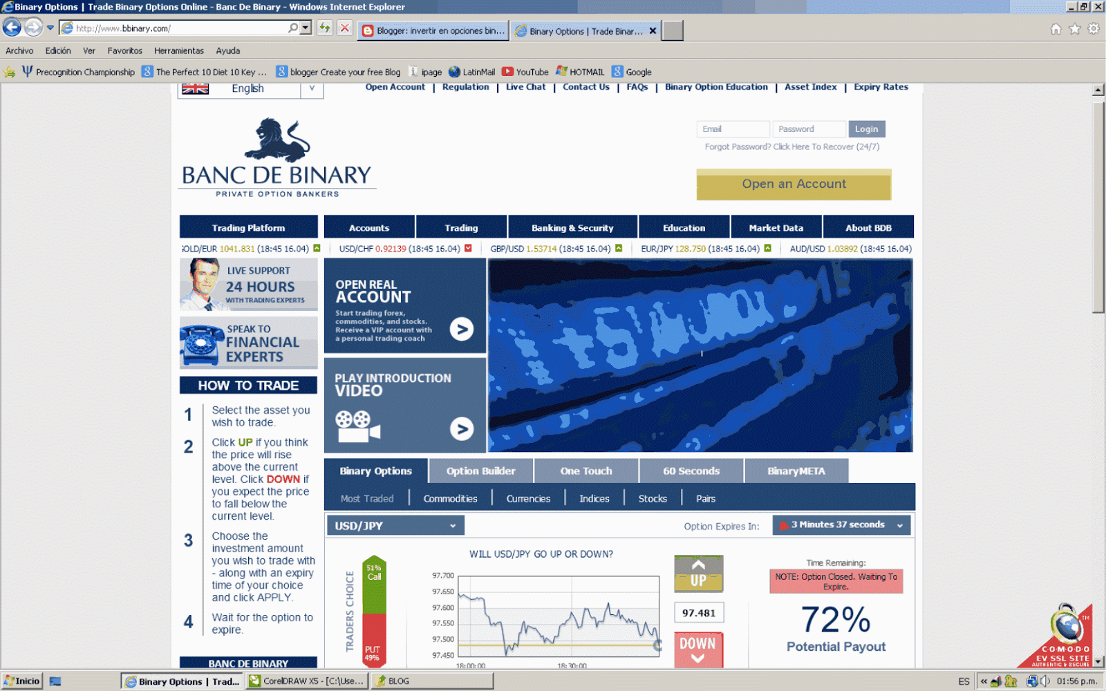 invertir en opciones binarias
