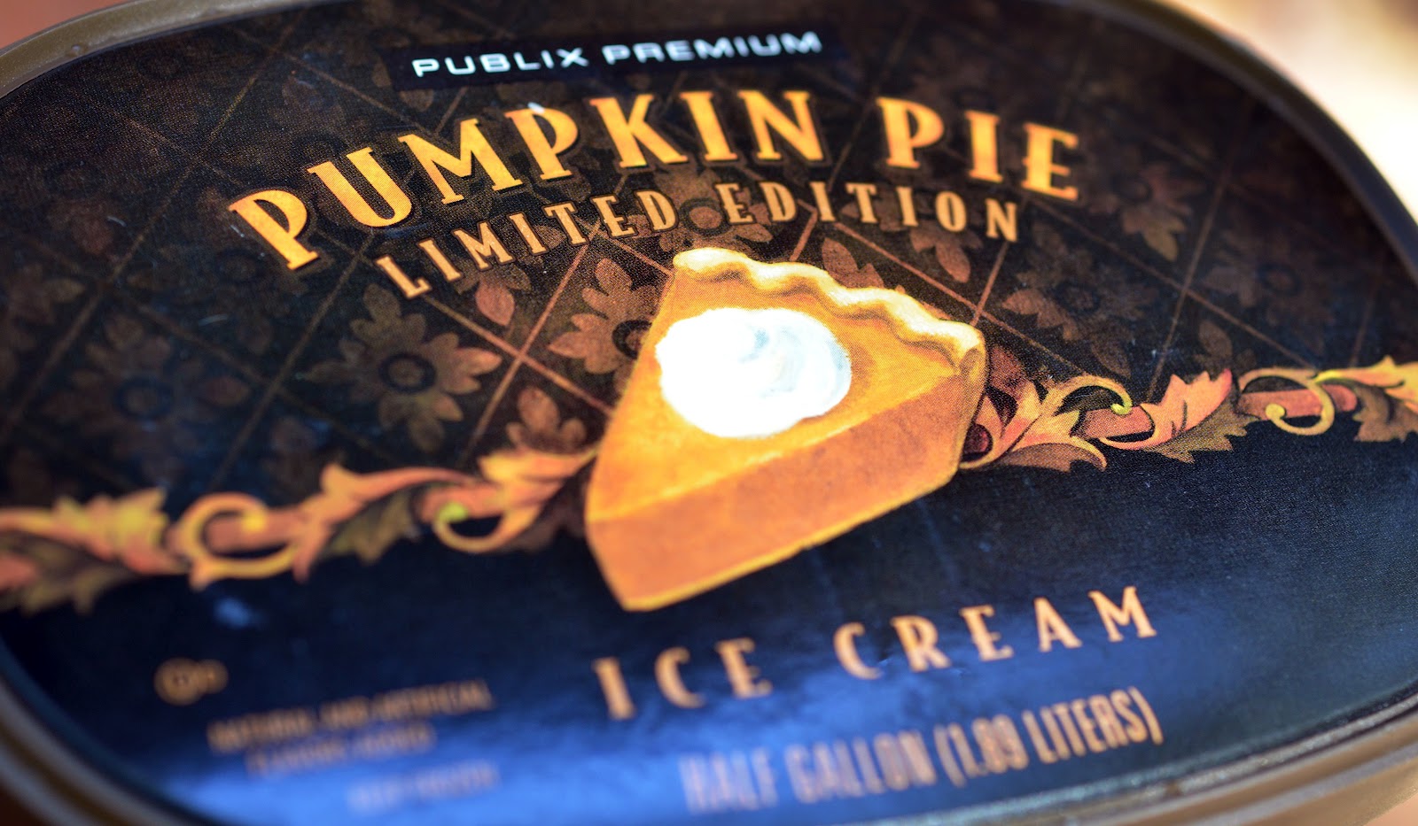 food and ice cream recipes: REVIEW: Publix Premium Pumpkin Pie (Limited ...