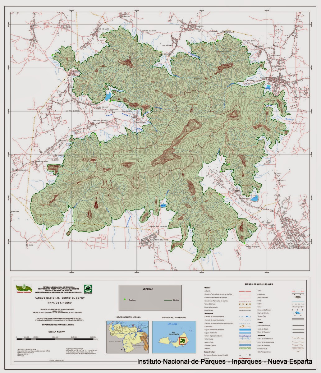 INPARQUES NUEVA ESPARTA: MAPAS DE LOS PARQUES NACIONALES Y MONUMENTOS ...