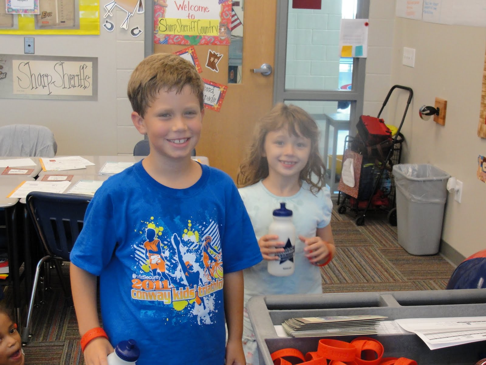 Mrs. Sharp's Sheriffs: Sheriffs Earning their Boosterthon Pledge Prizes