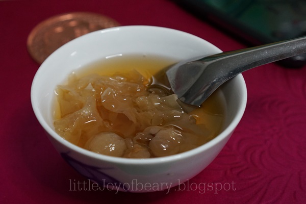little Joy: White Fungus Tea (雪耳桂肉鸡蛋茶)