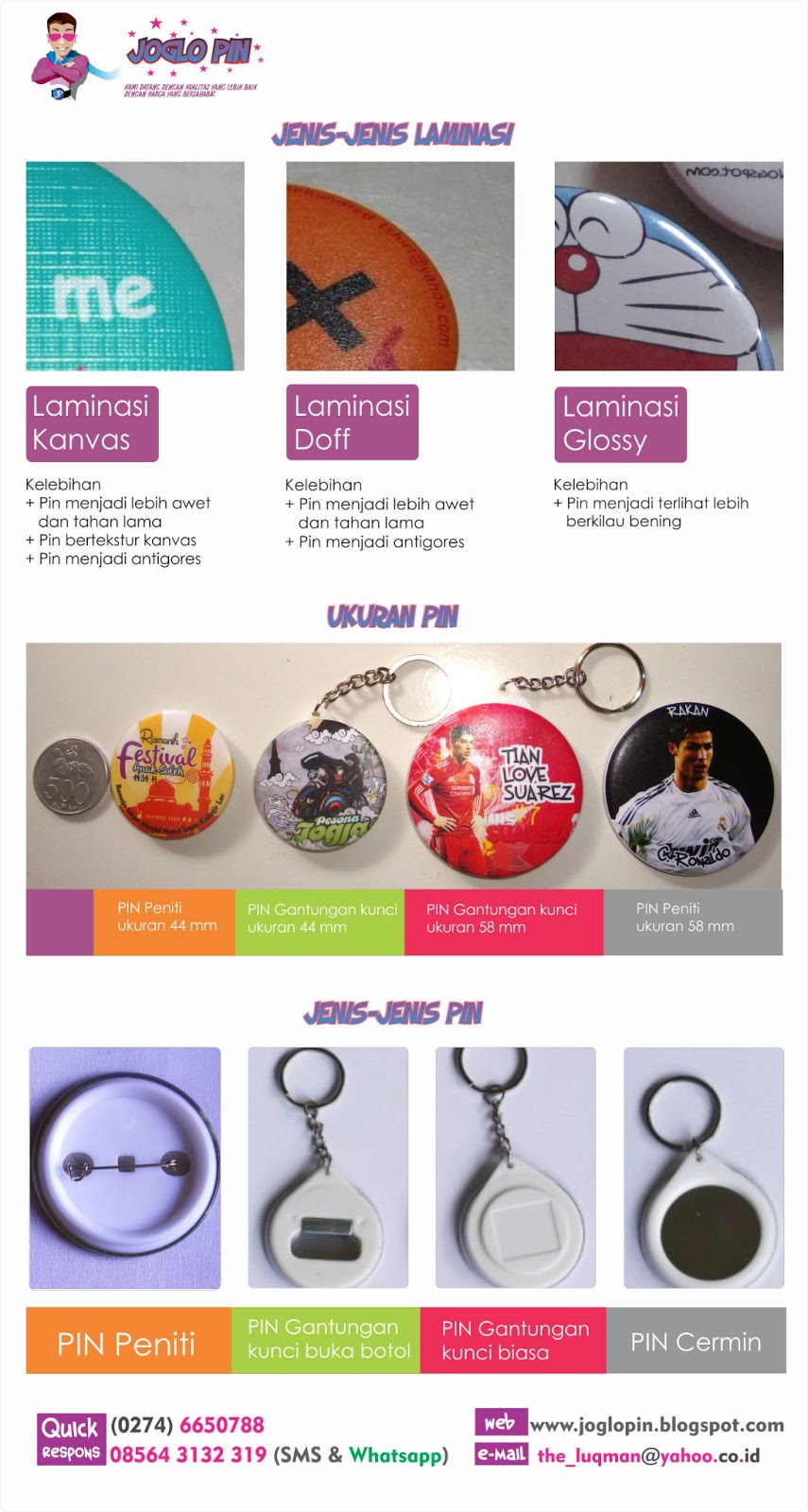 Jenis-Jenis Pin | JogloPin