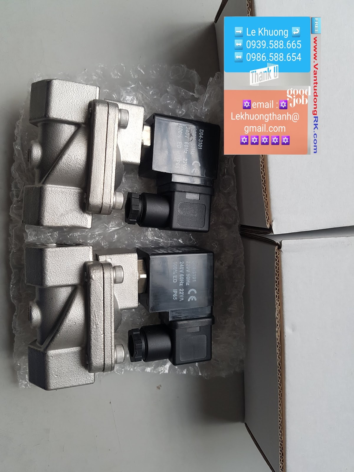 Van Inox Dien tu - Pneumax solenoid van Inox 316 - Made in ITALY