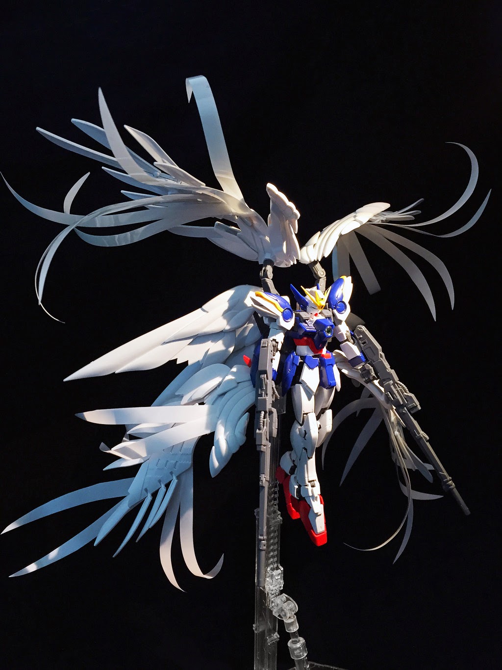 GUNDAM GUY: RG 1/144 Wing Gundam Zero Custom EW 'Extra Feather ...