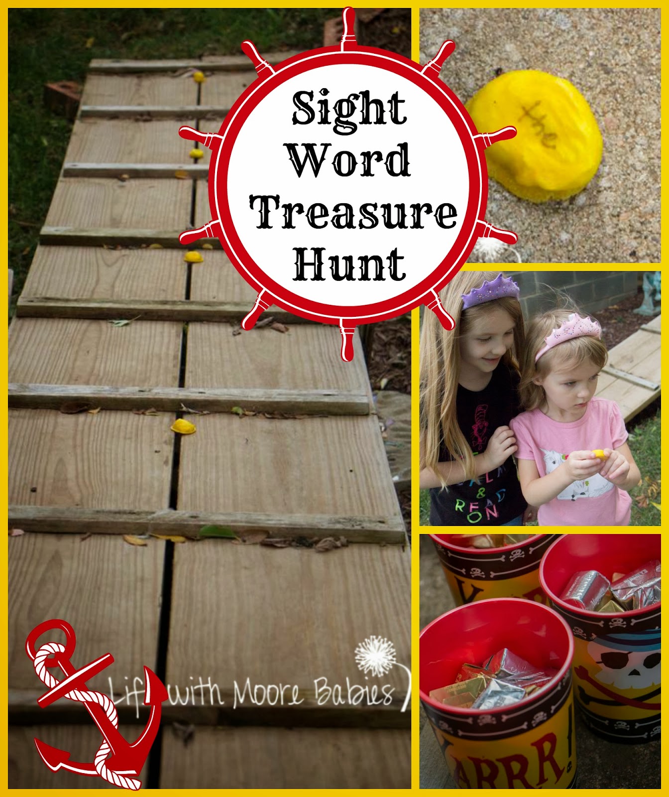 Send Your Kids on a Sight Words Treasure Hunt - Life with Moore Babies