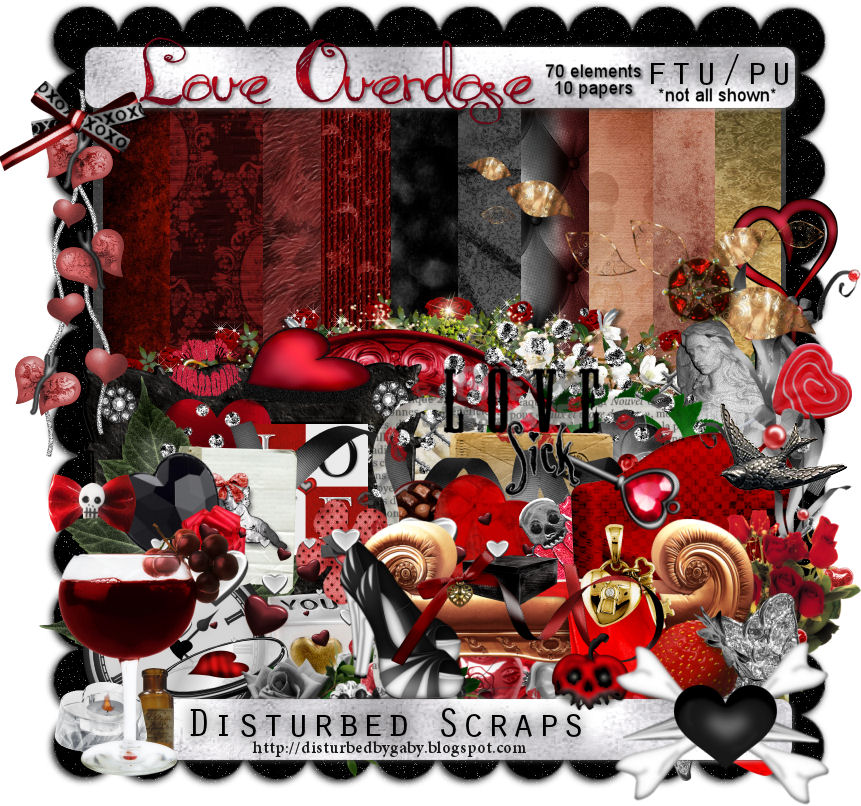 Disturbed PSP tutorials: Free Scrap kit: Love Overdose