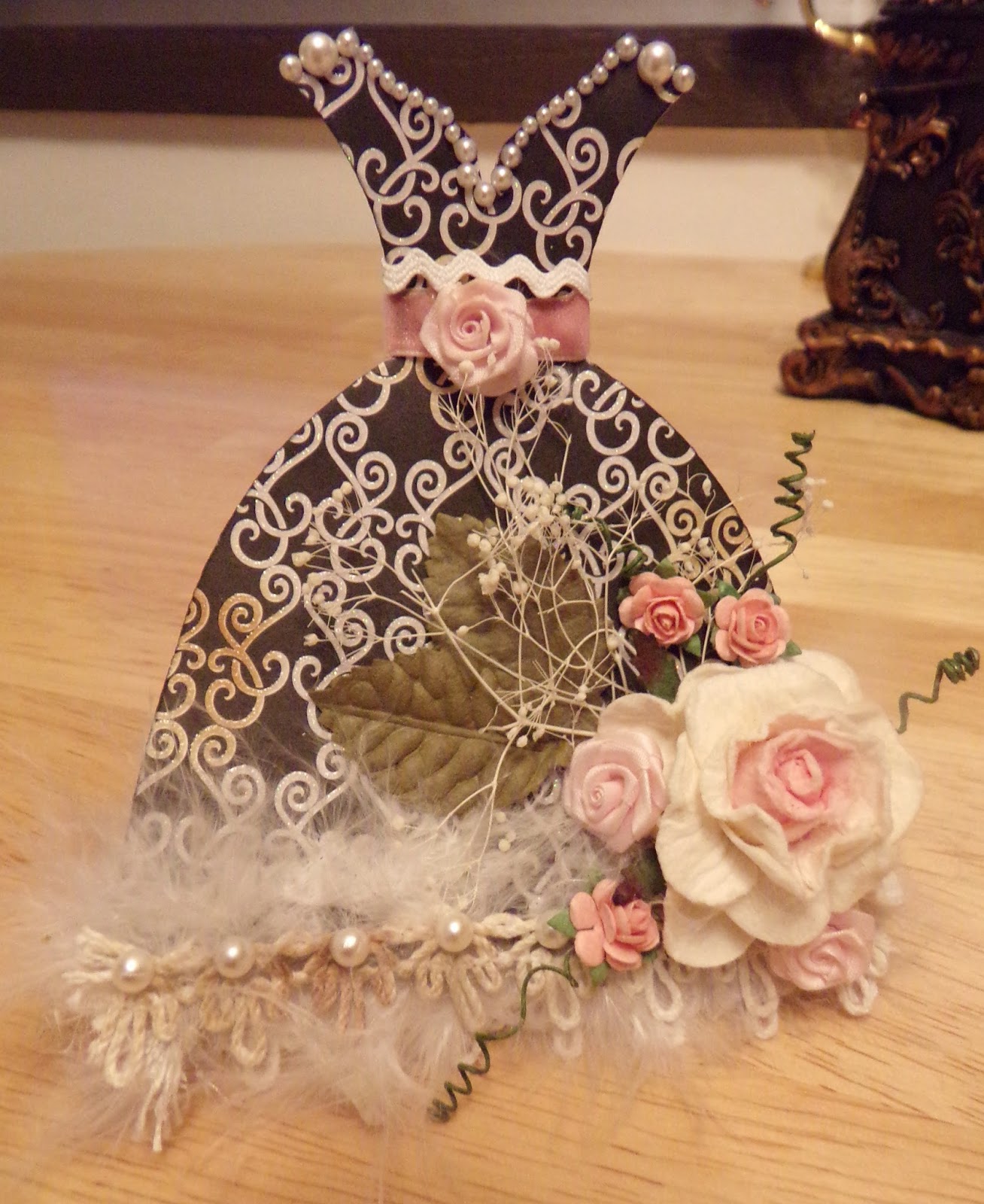 JuJu Crafts: Handmade Prom Dress Remembrance Card to hold Gift Card ...