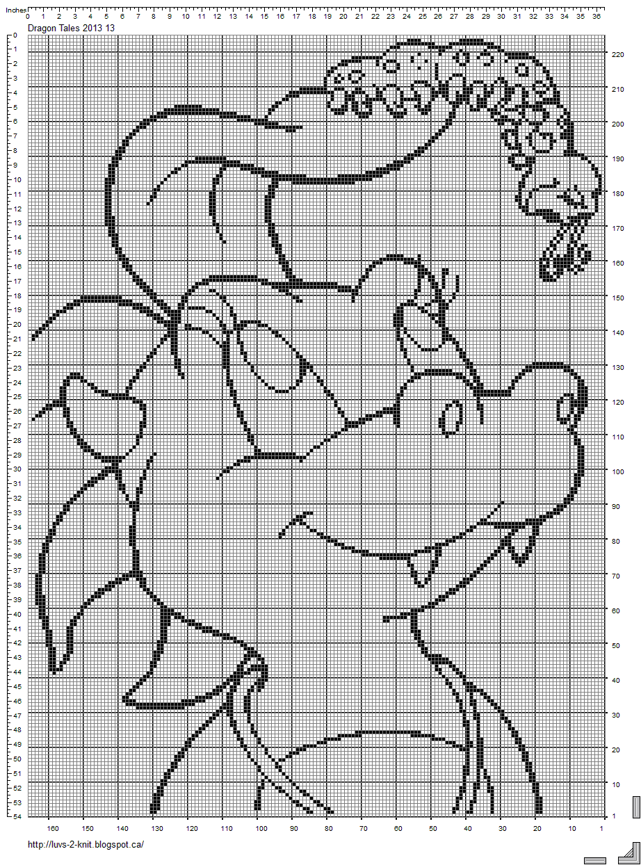 Cro Knit Inspired Creations By Luvs2knit: Dragon Tales Charts