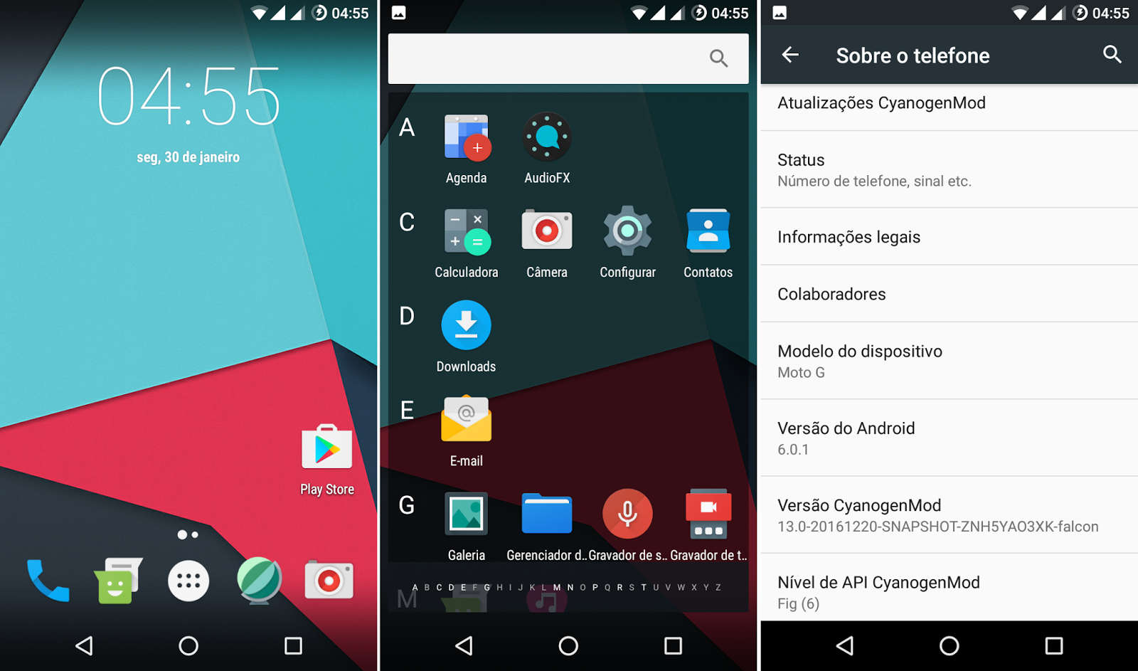 Projeto Moto G: ROM CyanogenMod [Android 6.0.1] [Falcon]