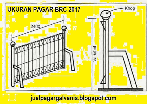 Pagar BRC Hot Dip Galvanis