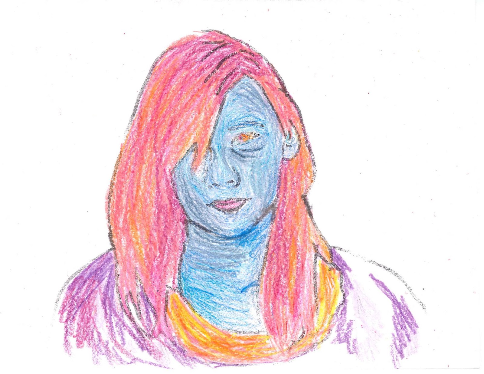 The Art Room: 5 Easy Steps to Making an Expressionist Self-Portrait.