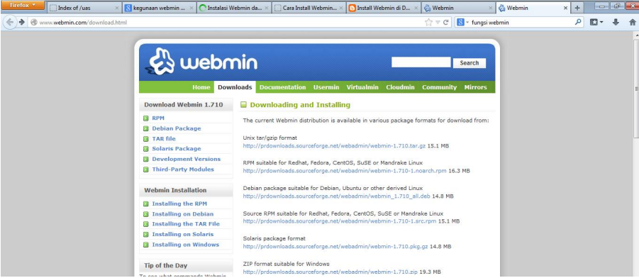 Cara Instal Webmin dan Usermin