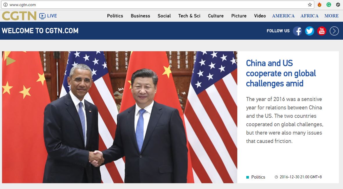 NEWS | China's CCTV Launches New Global Media Network to Project "Soft ...