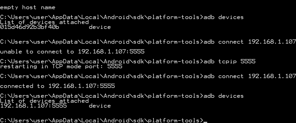 Android Er Adb Android Debug Bridge Connect Android Device Via Wifi In Windows 10