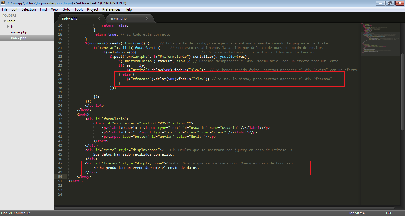 Tutoriales PHP, MySQL y jQuery