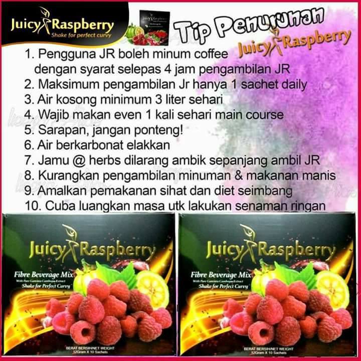 JUICY RASPBERRY : JUS KURUS PALING BERKESAN