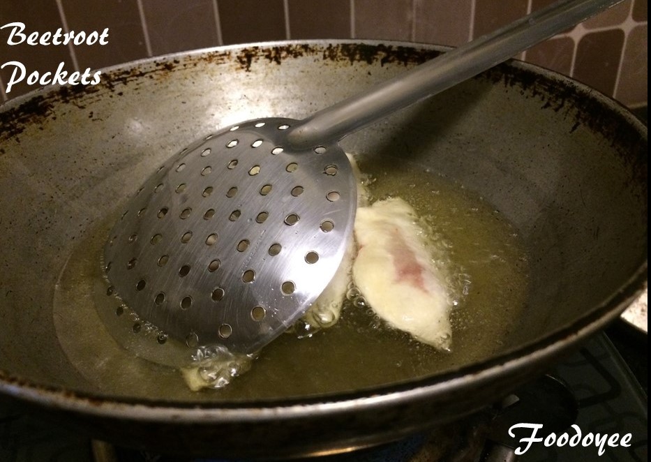 Deep fried Beetroot Pockets