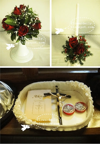 Wedding Church Decor: Red Tropical for Pentecost ~ flower daily blog