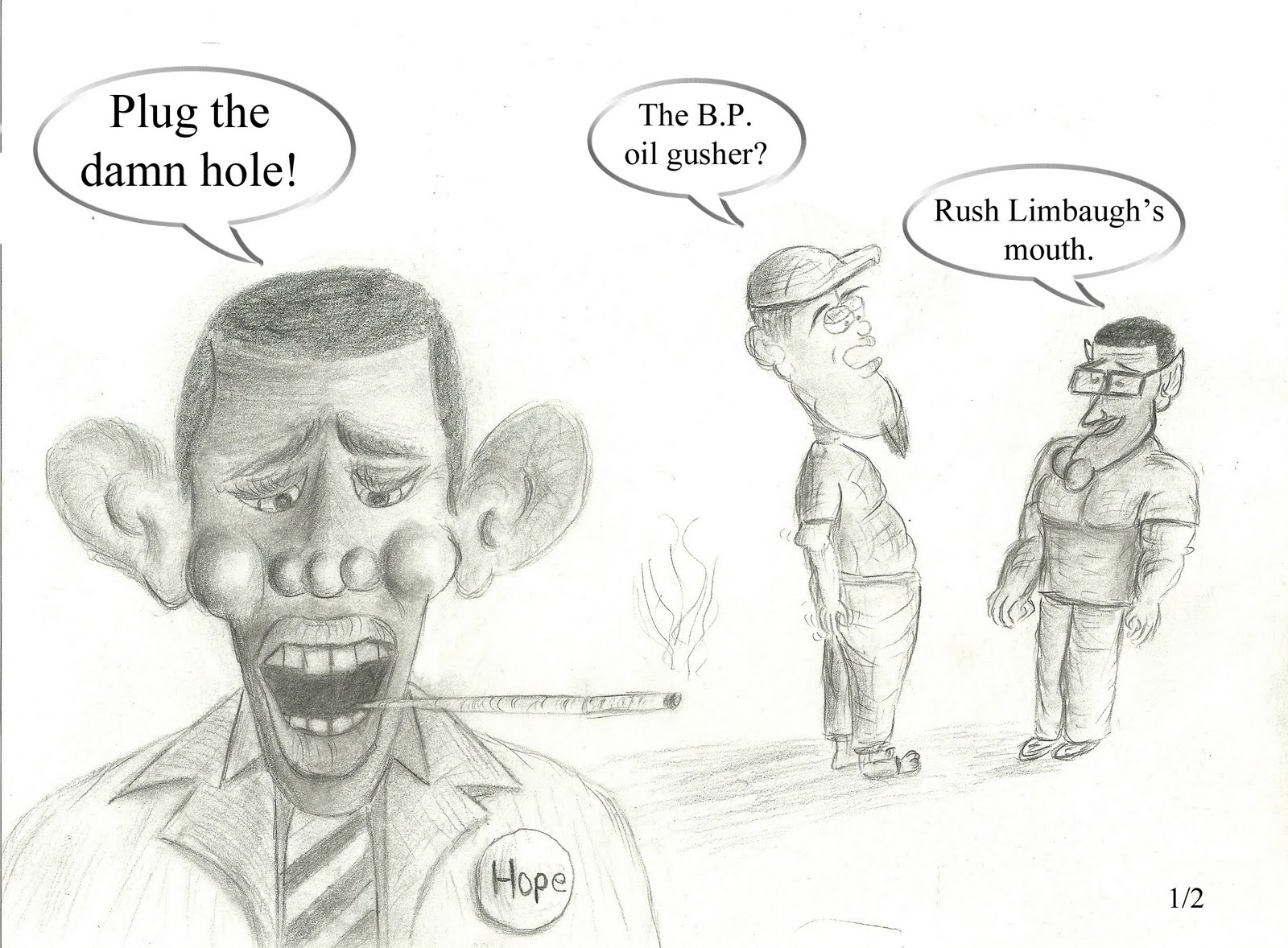 Honest Anarchist: Plug the damn hole (cartoon)