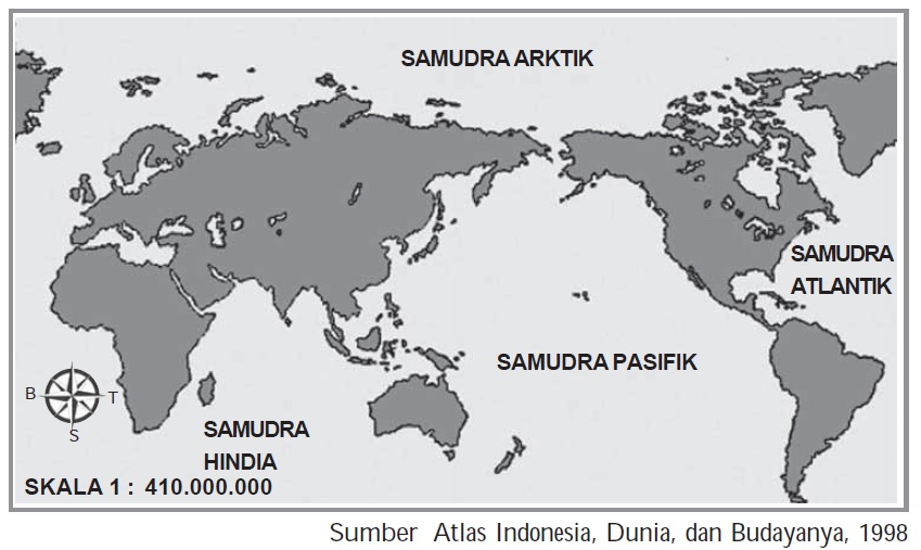 Karakteristik Samudra Pasifik, Samudra Atlantik, Samudra Hindia dan ...