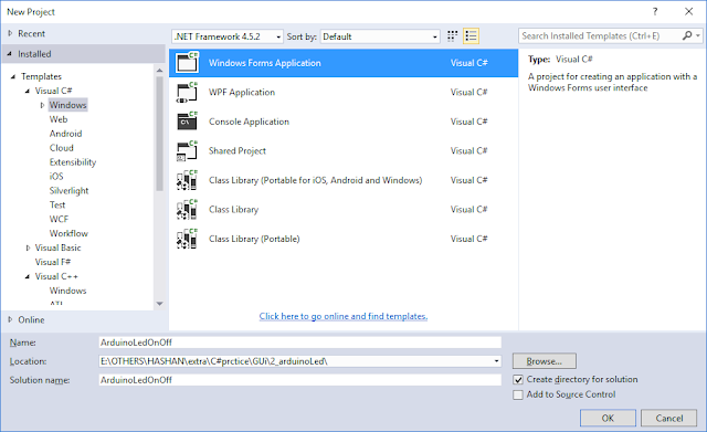 PC graphical interface for Arduino (Using visual studio C#) | ProgTpoint
