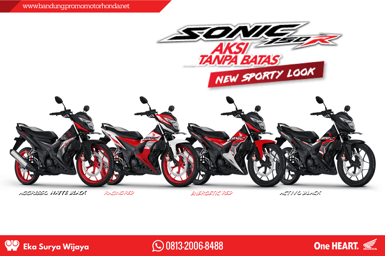 Harga Motor Sonic Kredit Terbaru - bapakmotor