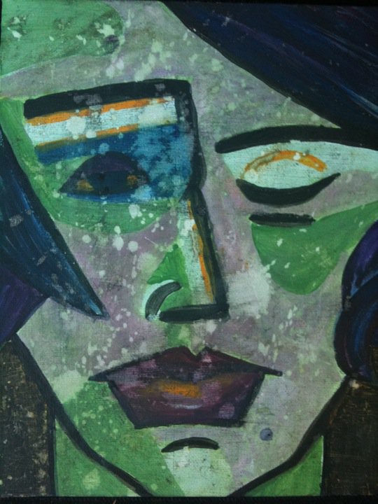 Art by Jamie Lutz . . .: Abstract Self Portrait #1