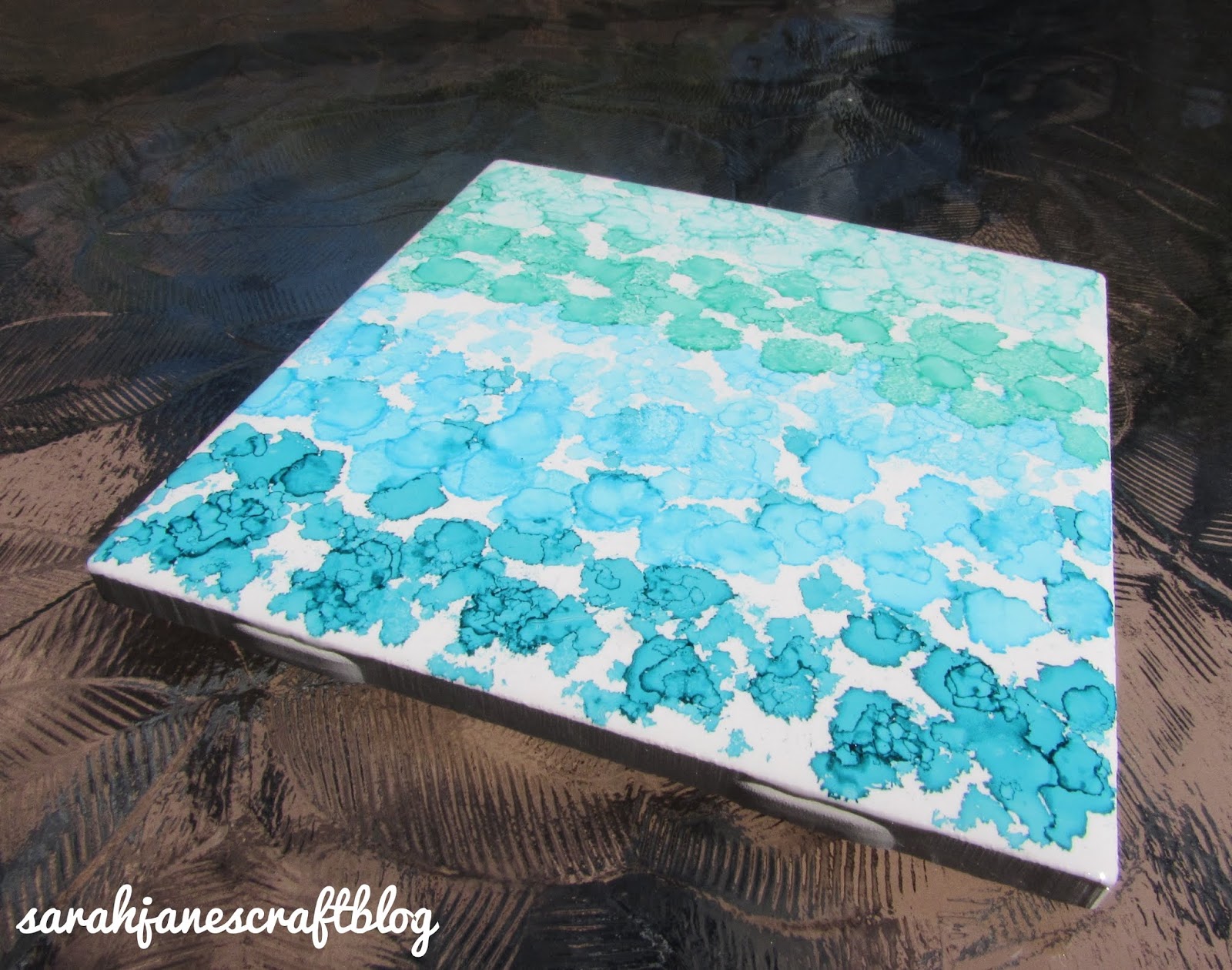 Beginner's Guide to Alcohol Ink Stamping: The Basics on Ceramic Tiles