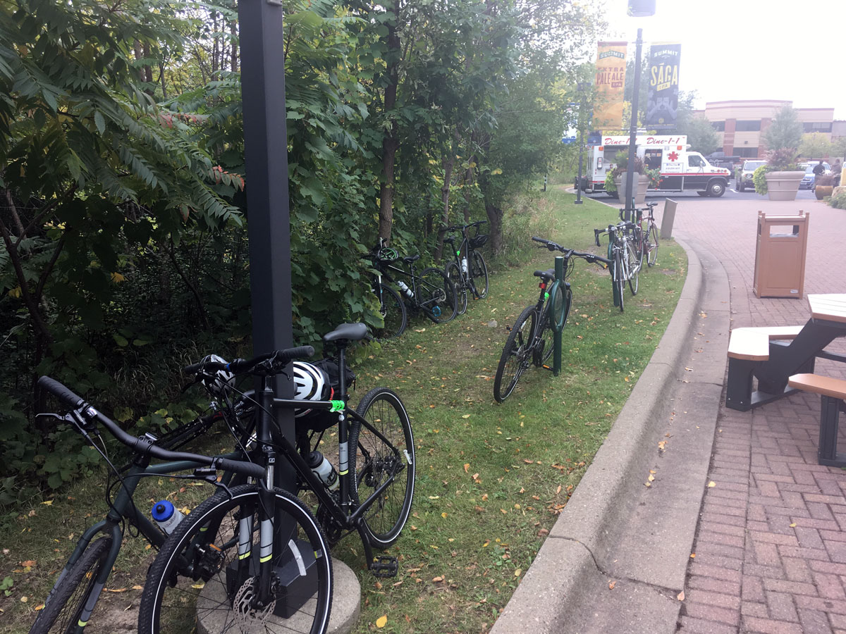 twin city sidewalks: Bike Rack Grades for Saint Paul Breweries