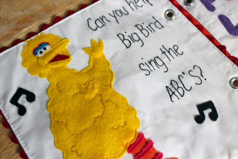 Get Your Craft On: Sesame Street Quiet Book- Big Bird ABC