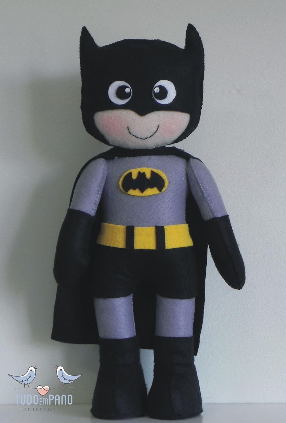 Batman em feltro com molde para baixar. - Feltro e moldes para artesanato