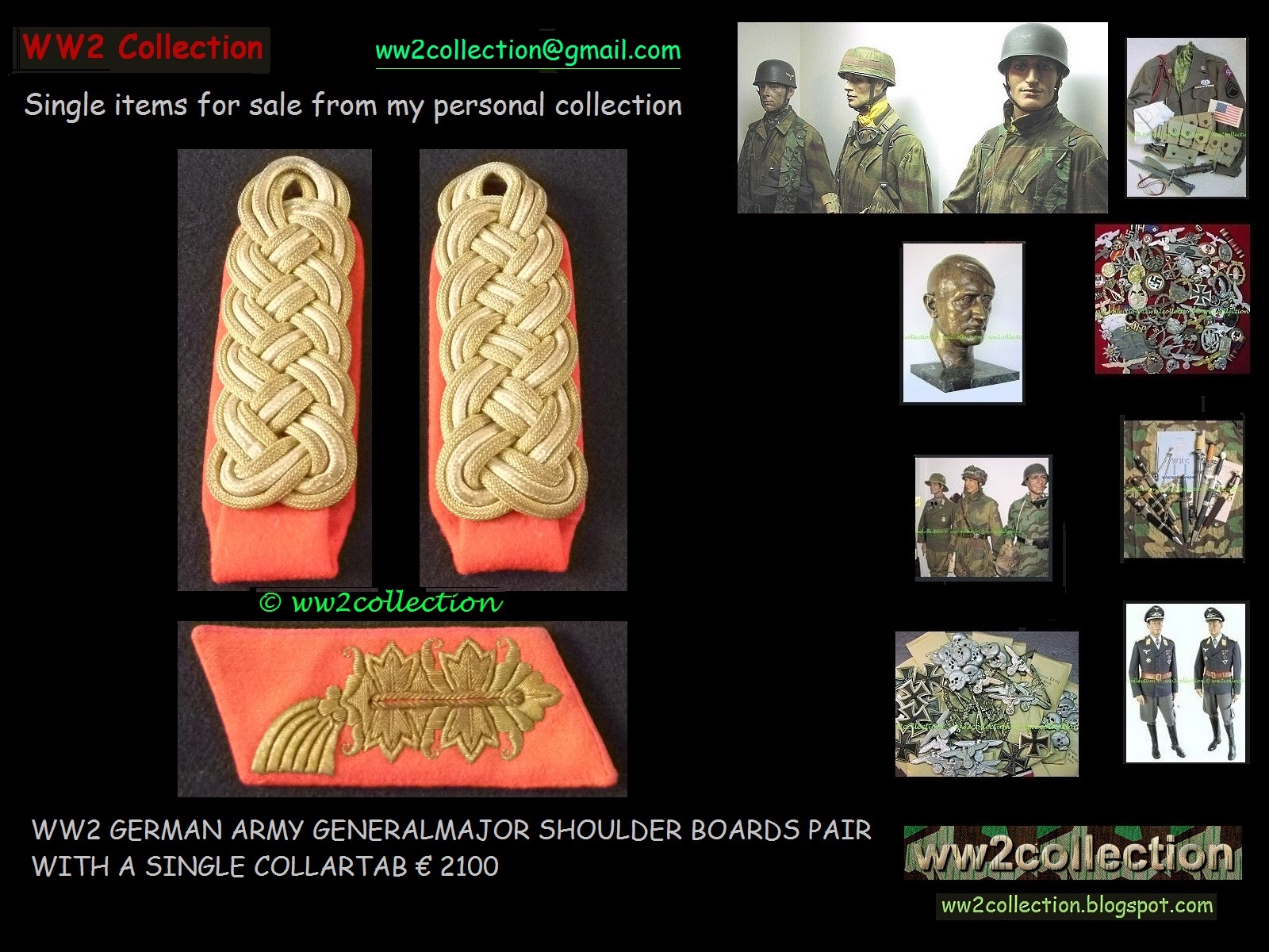 WW2 Collection Price List of my Private Collection Liquidation: WW2 ...