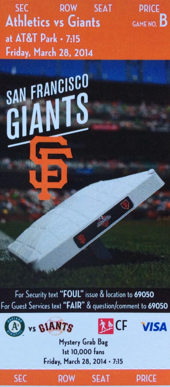 Sons of Johnnie LeMaster: 2014 SF Giants Season Tickets (Photos)