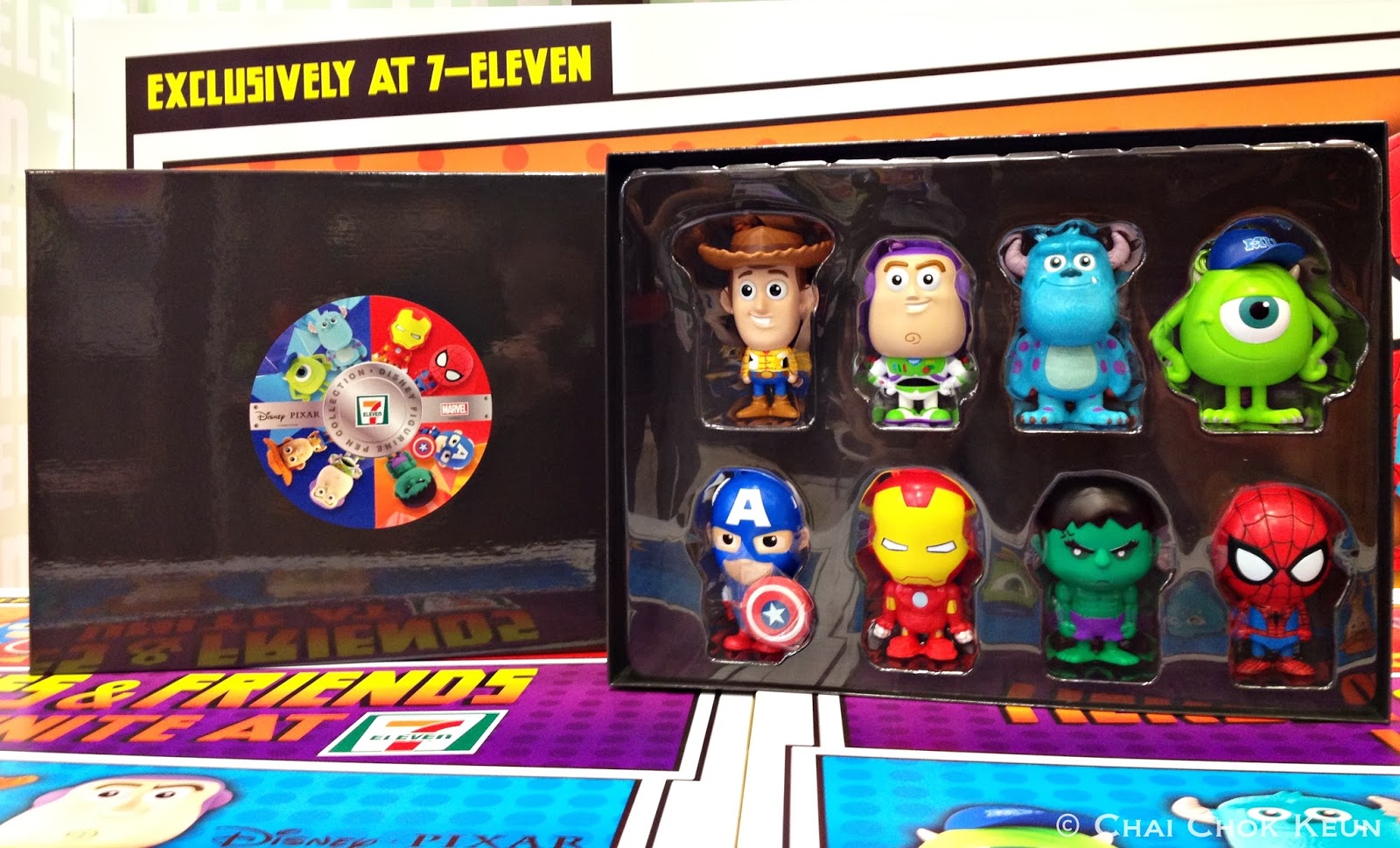 7-Eleven Marvel heroes and Disney Pixar characters figurines — Hpility SG