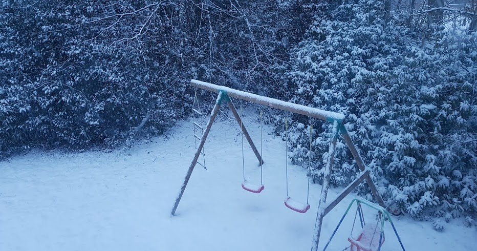 The Brick Castle: Their First Snow Day!